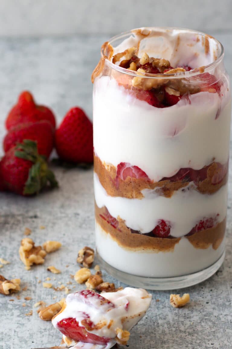 4 Ingredient Parfait with Greek Yogurt | Graciously Nourished