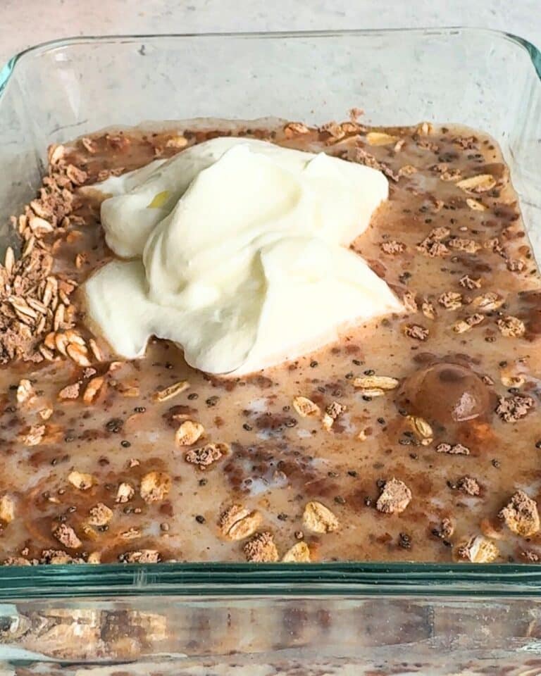 Decadent Double Chocolate Protein Overnight Oats | Graciously Nourished